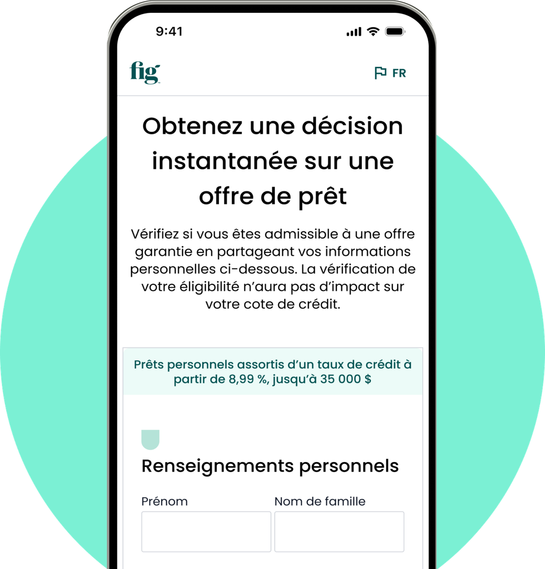 Obtenir un prêt personnel en ligne au Canada | Fig Financial